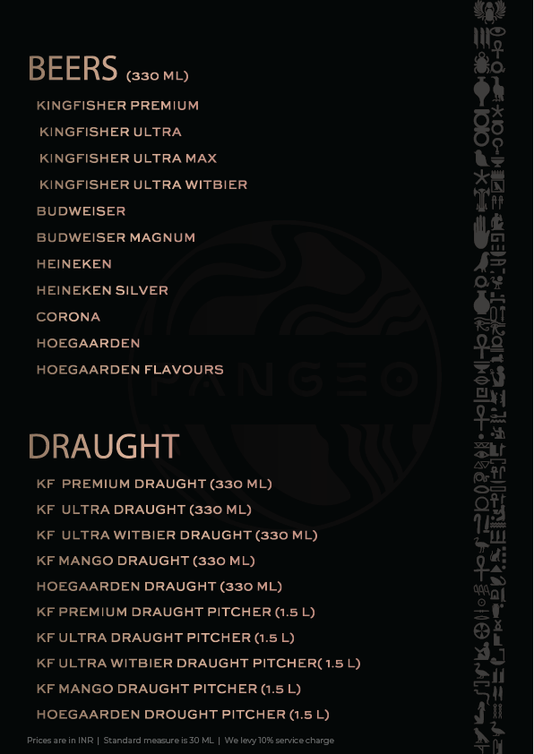 Explore Our Exquisite Global Menu | Pangeo Bengaluru