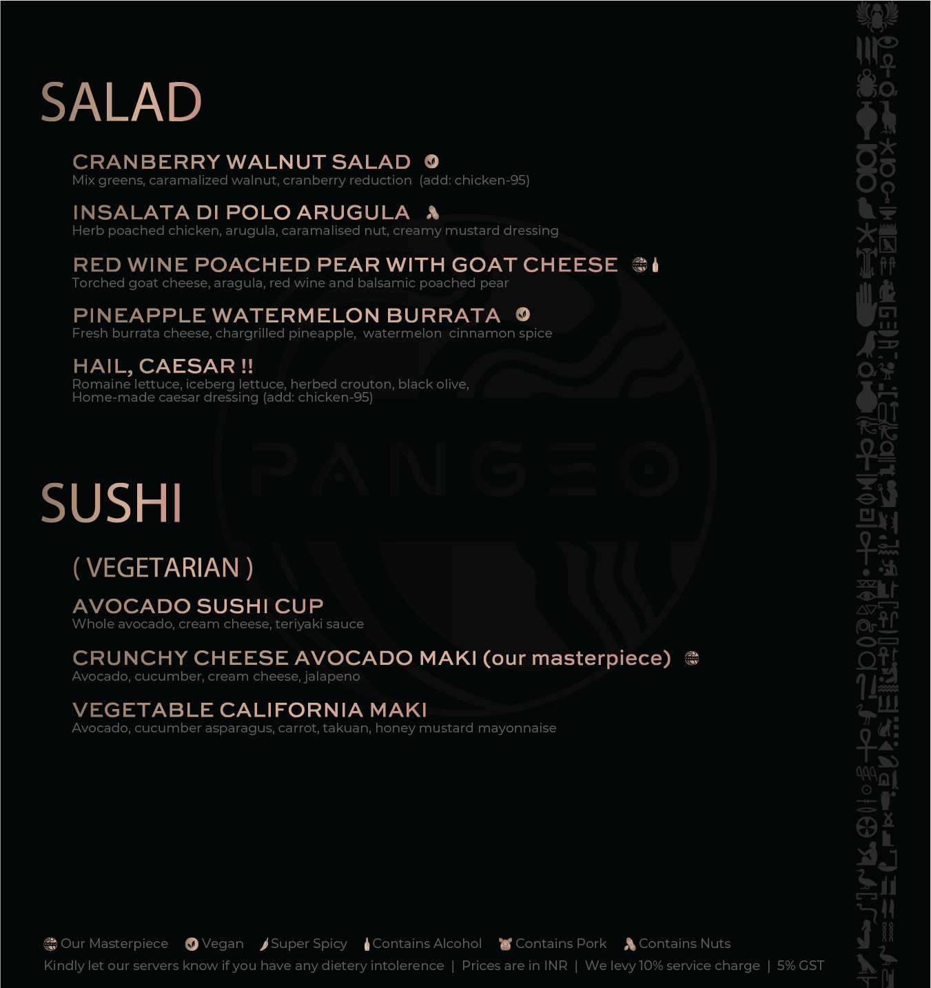 Explore Our Exquisite Global Menu | Pangeo Bengaluru